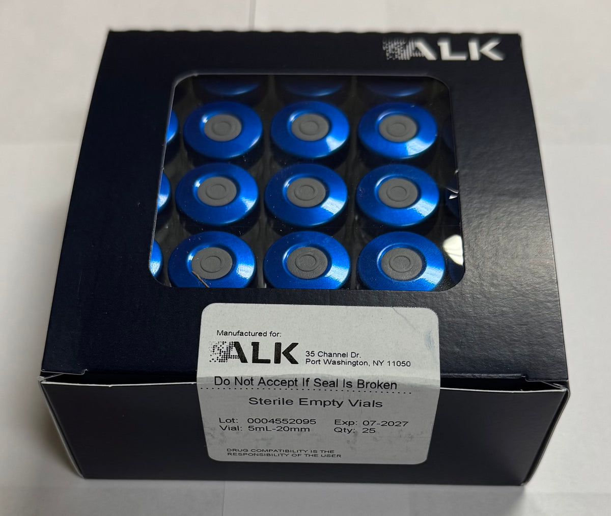 ALK Sterile Empty 20mm 5ml Vials | Farris Laboratories