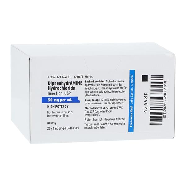 Oral Diphenhydramine Hydrochloride Cream and Injectable