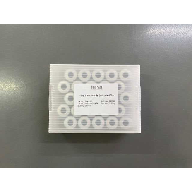 Sterile Evacuated Vials by Nucmedcor | Evacuated Glass Bottles – Farris ...