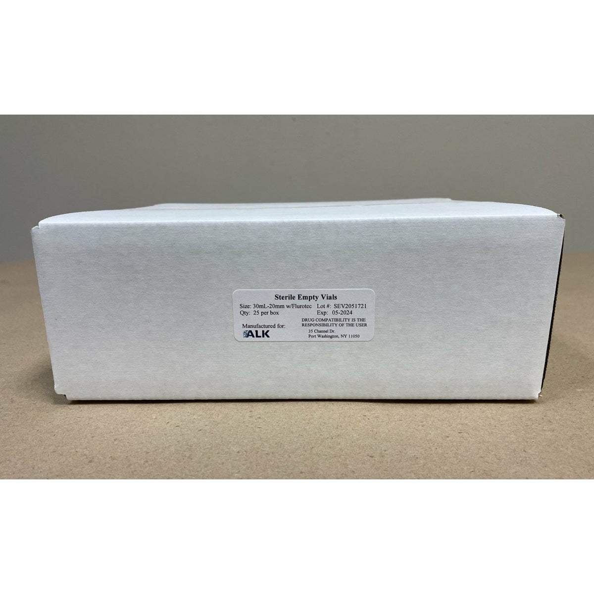 Non-Sterile 20mm Vials with FluroTec™ coated stoppers | Farris Laboratories