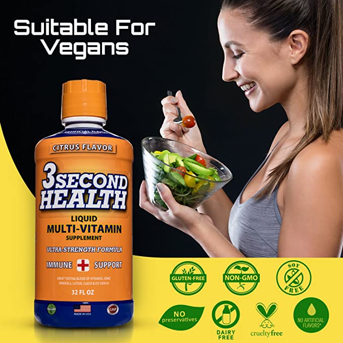 3 Second Health - Liquid Multi-Vitamin Supplement